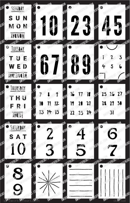 Daily Creative Everything Grid-Calendar Custom Stencil – A Work of Heart